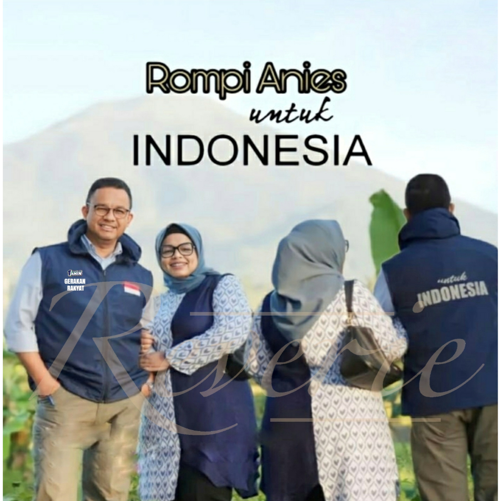 Jual ROMPI ANIES GERAKAN RAKYAT UNTUK INDONESIA JAKET OUTER VEST ...