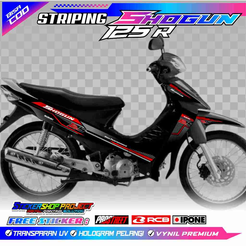 Jual STRIPING VARIASI SUZUKI SHOGUN 125 R / STIKER LIST MOTOR SHOGUN ...