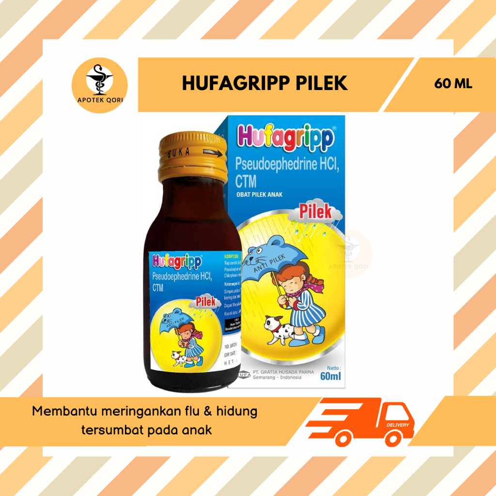 Jual HUFAGRIPP PILEK 60 ML/HUFAGRIPP BIRU/FLU HIDUNG TERSUMBAT ANAK ...
