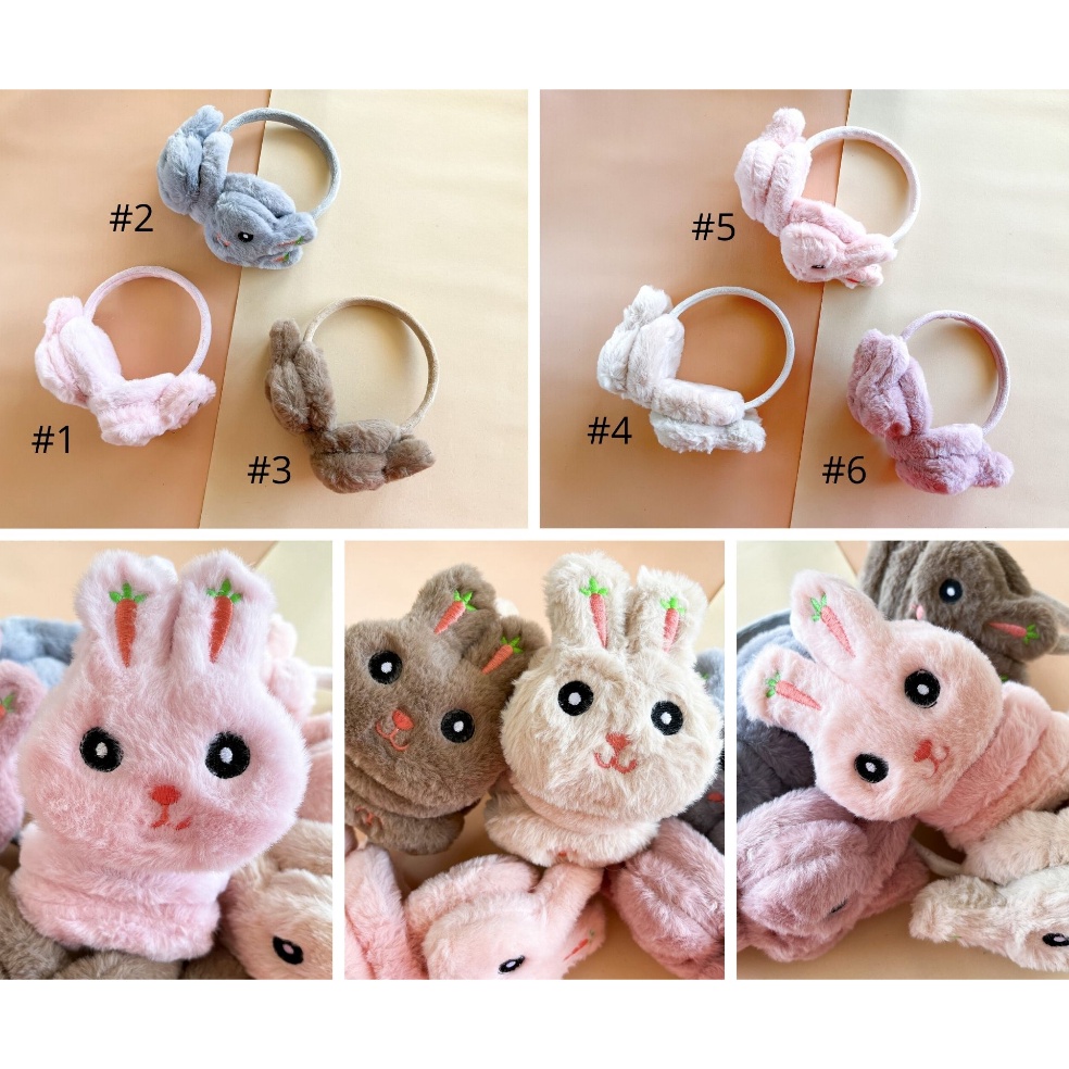 Jual Terl4ris Earmuff Penutup Telinga Bayi Anak Karakter Bunny Kelinci ...