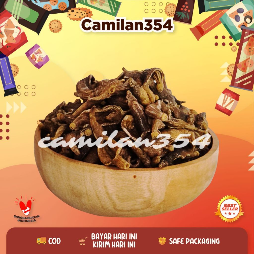 Jual [250GRAM] Kerupuk Teripang Hitam Siap Makan - 250gram / Keripik ...