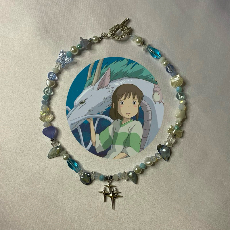 Jual Ghibli Drop by RaineeGems | coquette necklace ghibli studio ghibli ...