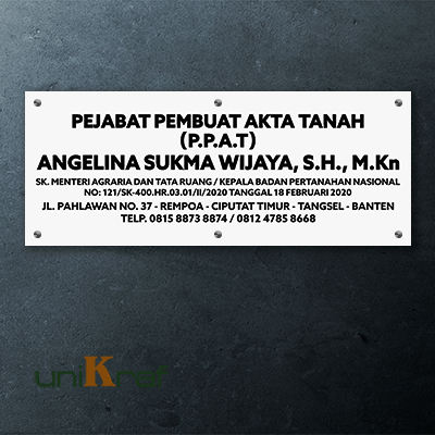 Jual Plang Papan Nama Kantor PPAT dan Notaris | Shopee Indonesia