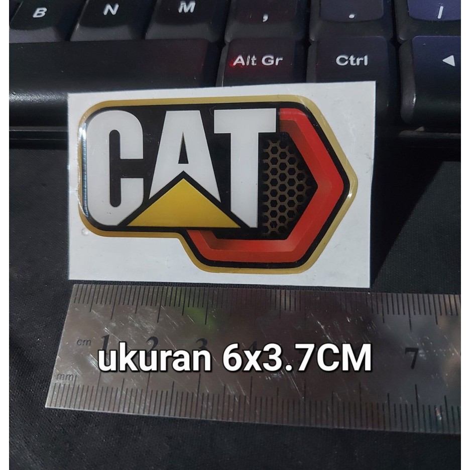 Jual Sticker Timbul Resin Cat Caterpillar Stiker Lycal 3D Logo Kecil ...