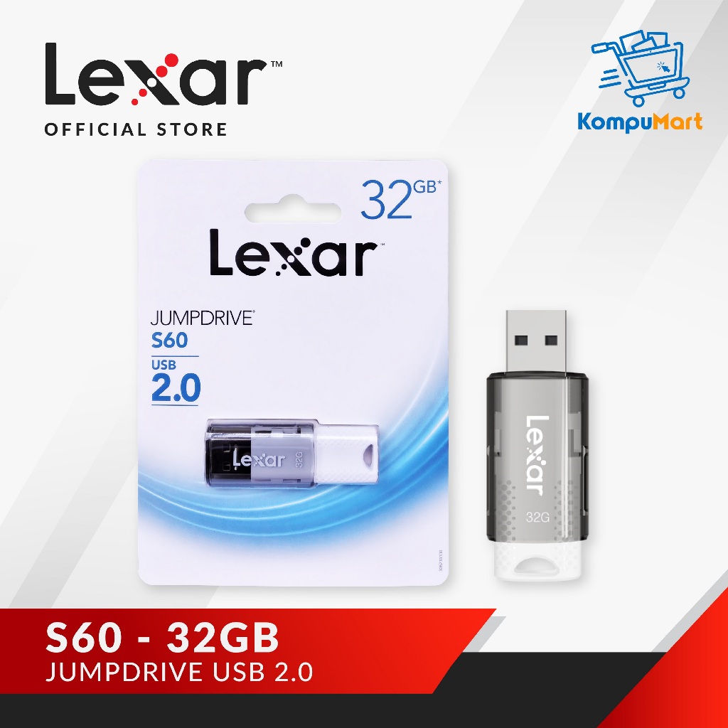 Jual Flashdisk Lexar Jumpdrive S60 USB 2.0 - 32GB/Compac Flash Drive ...