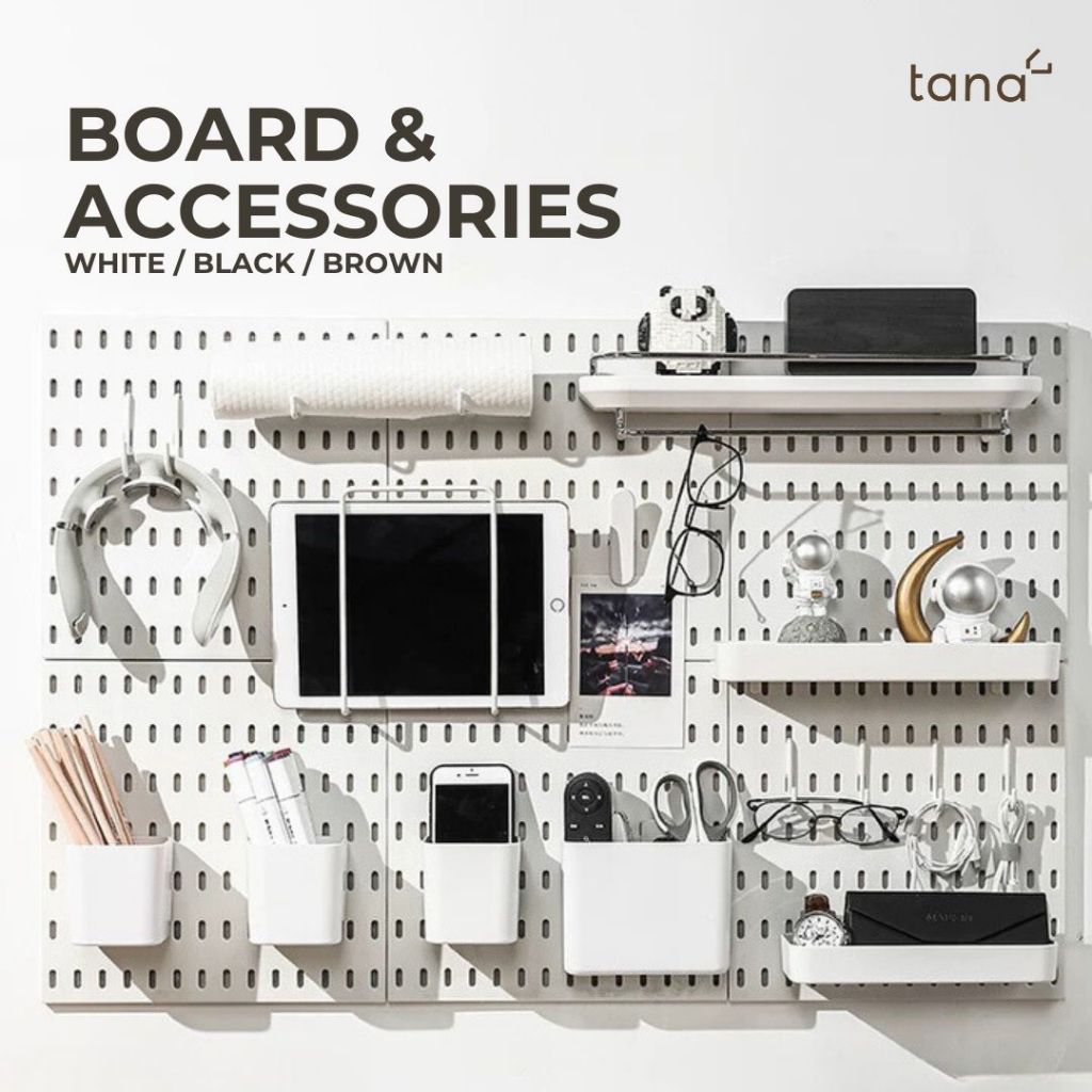 Jual TANA LIVING Pegboard Hole Board Dinding/Papan Lubang/Rak Dekorasi ...