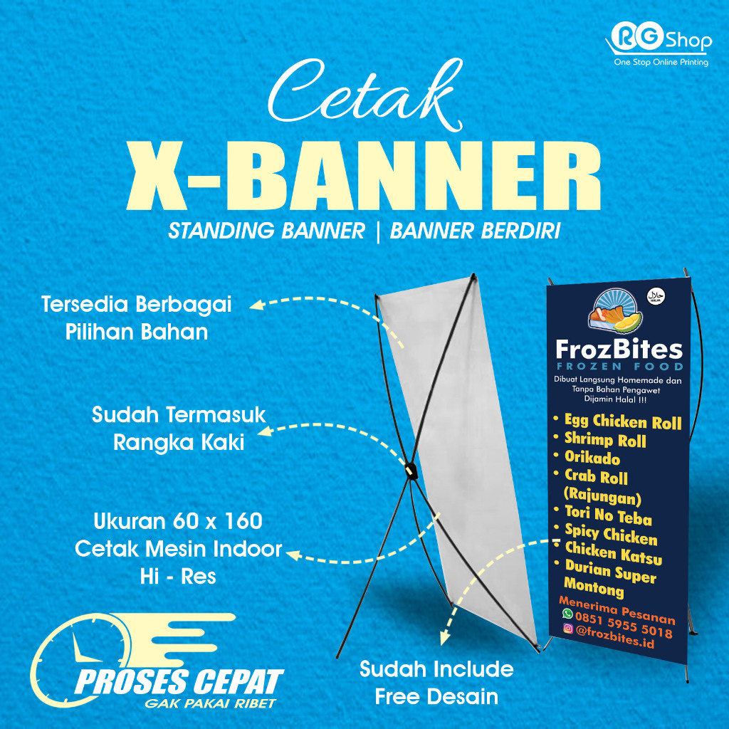 Jual CETAK STANDING BANNER / STAND BANNER / X BANNER / BANNER | Shopee ...