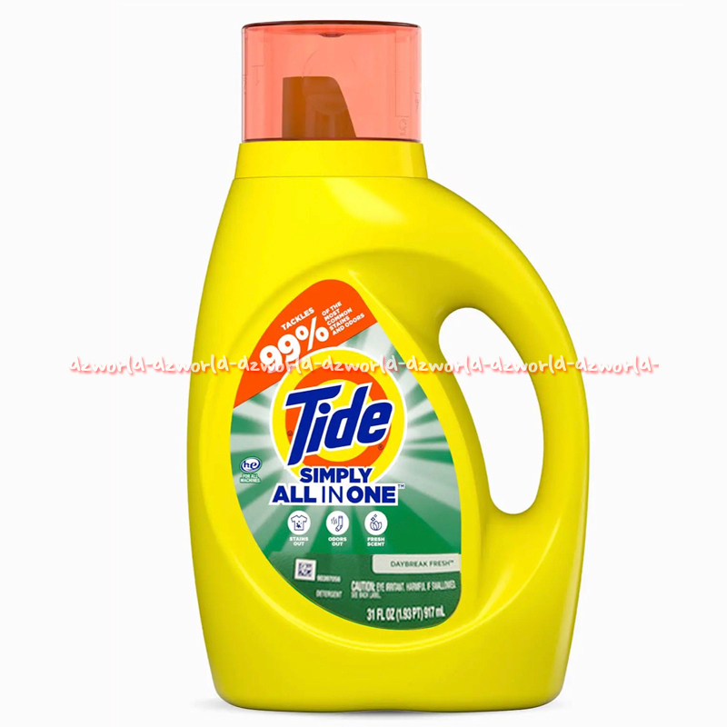 Jual Tide 917ml Simply All in One Detergen Cair Pakaian Untuk Noda dan ...