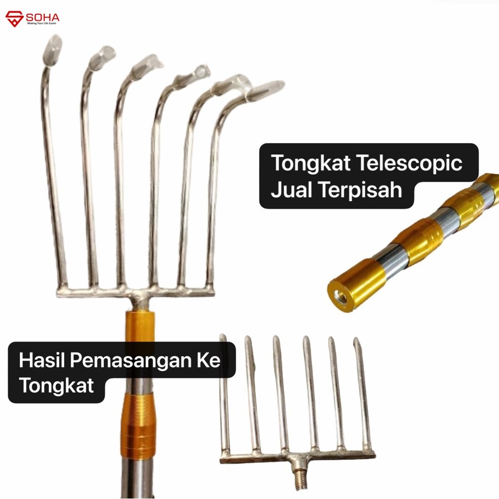 Jual Tongkat Panjang Untuk Metik Buah metal fruit picker / Alat Petik ...