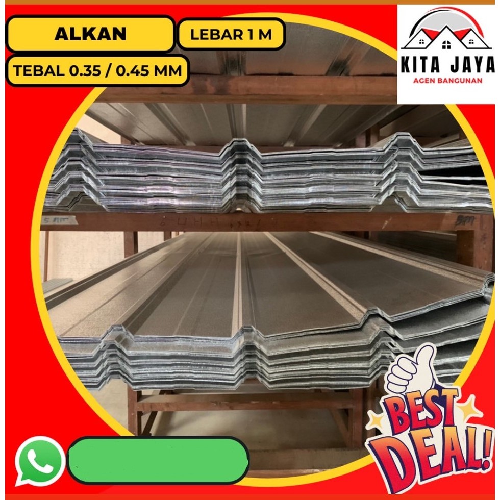 Jual Atap Alkan 0.35 / 0.45 | Shopee Indonesia