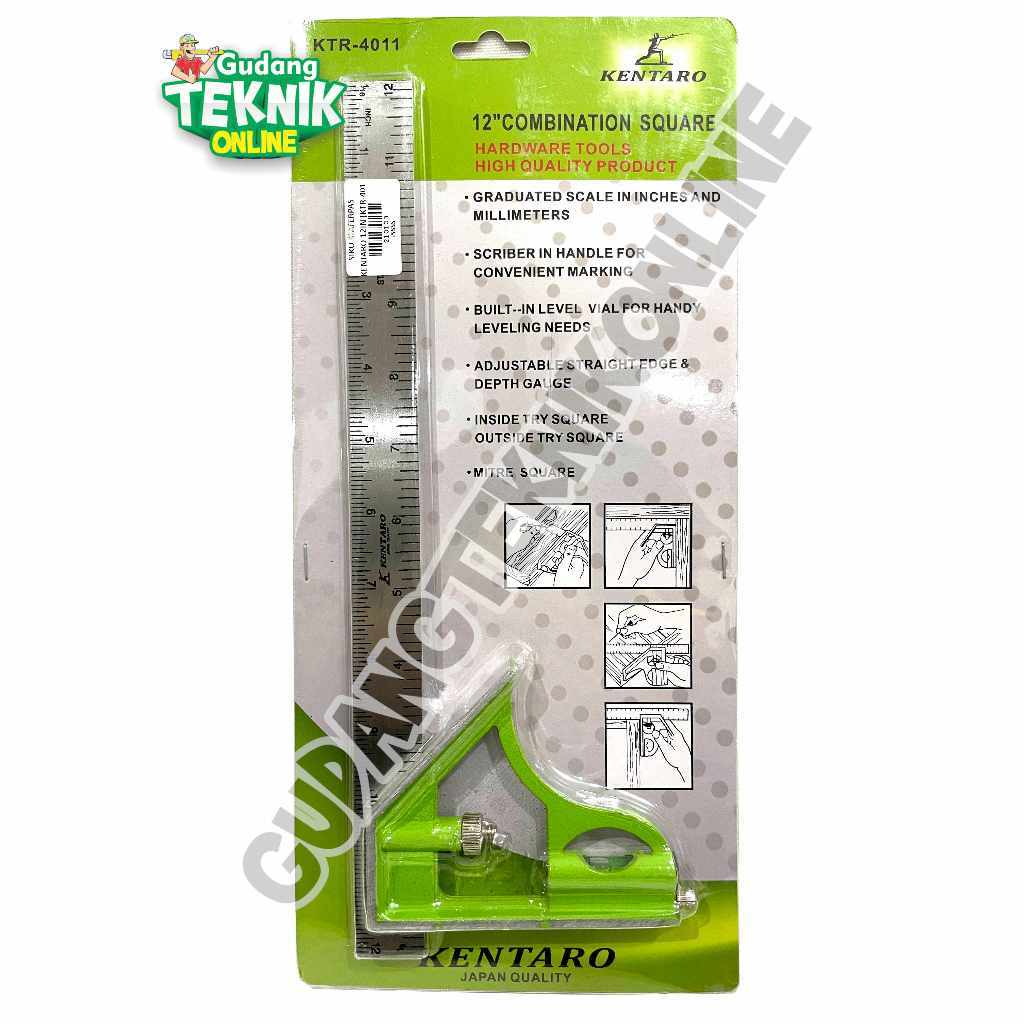 Jual (KENTARO SIKU WATERPASS) Siku WATERPASS Penggaris Siku 12" KTR4011 ...