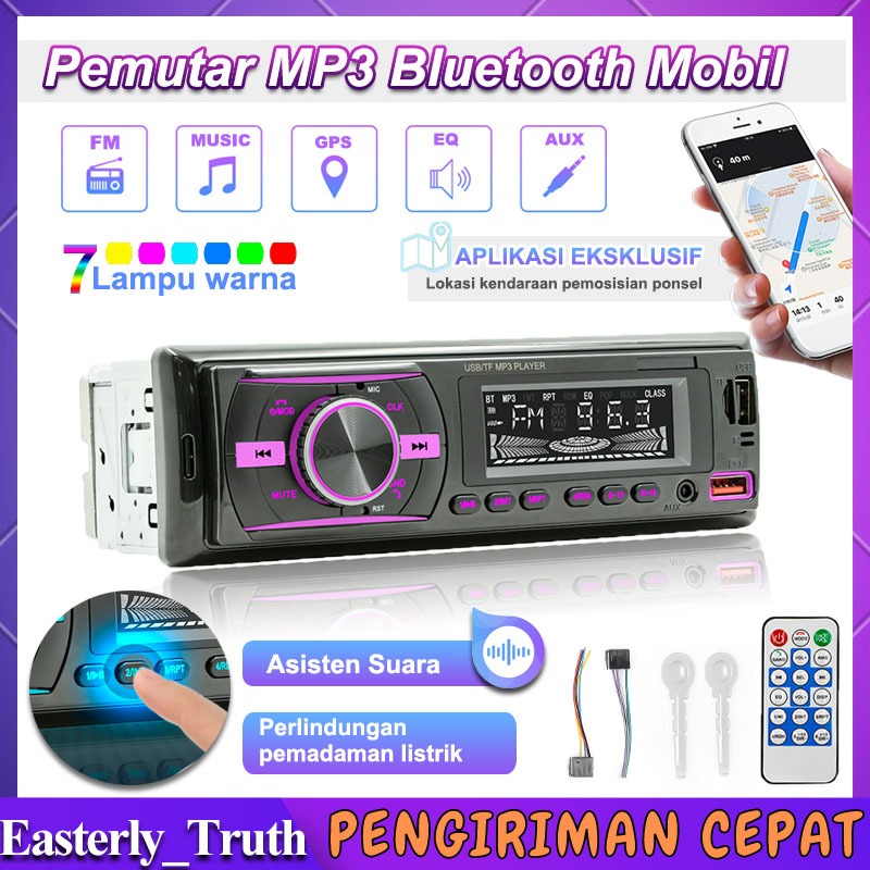 Jual (Stok Siap)Tape Audio Mobil Single Din Bluetooth Version Multifungsi Bluetooth USB MP3 FM ...