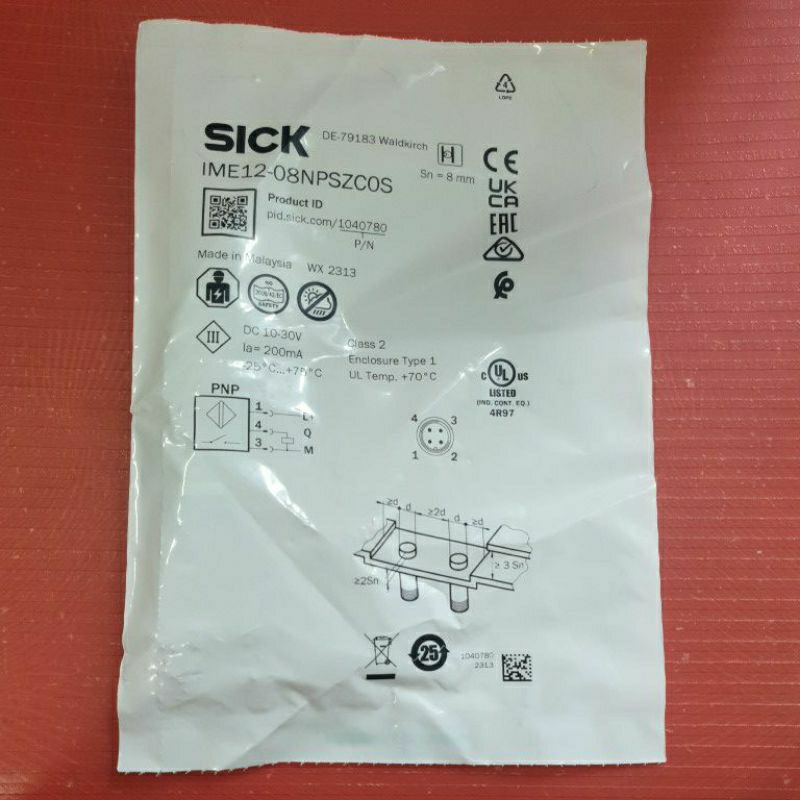 Jual SICK Inductive Proximity Sensor IME12-08NPSZCOS 1040780 | Shopee ...