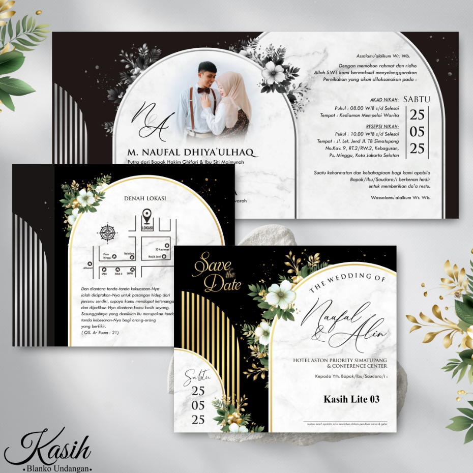 Jual CETAK UNDANGAN NIKAH SIMPLE ELEGAN MURAH - UNDANGAN PERNIKAHAN ...