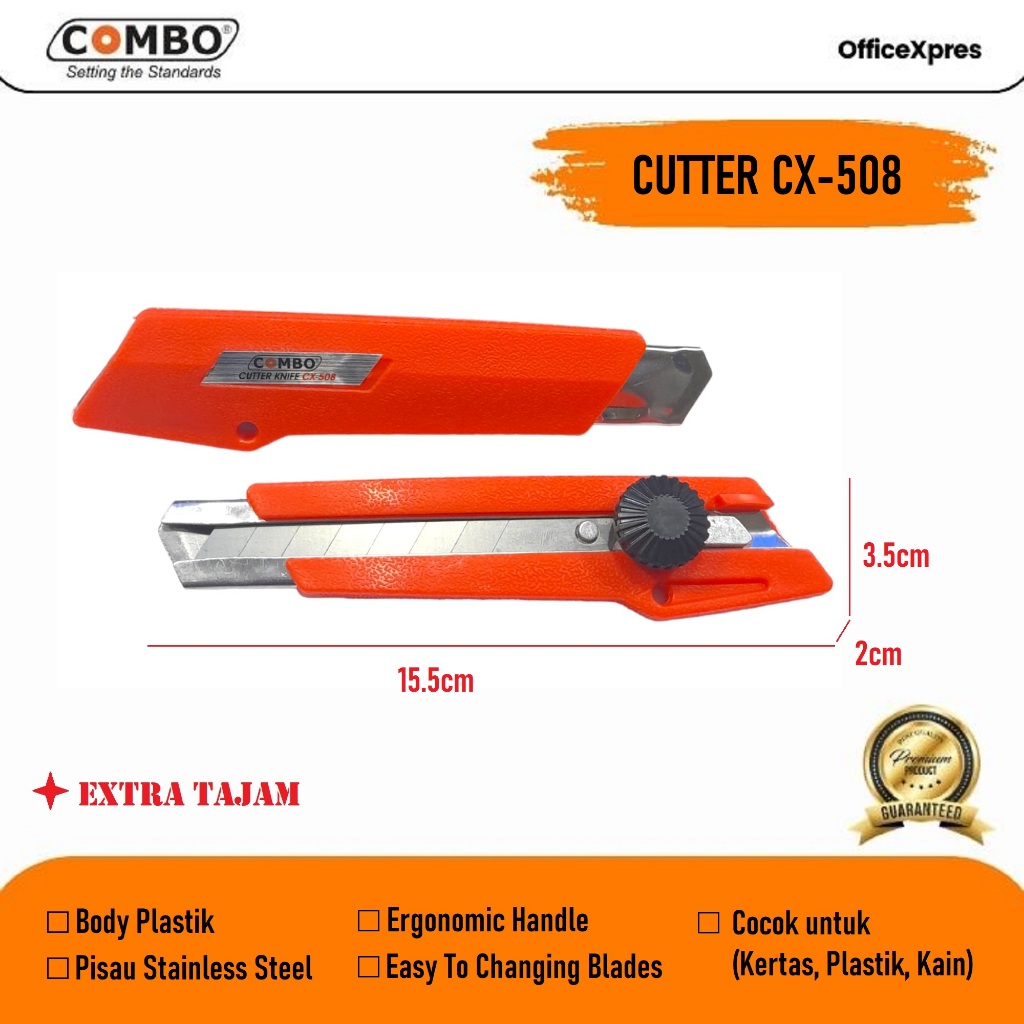 Jual Cutter Besar / Pisau Cutter / Isi Cutter / Refill Cutter / Kater ...