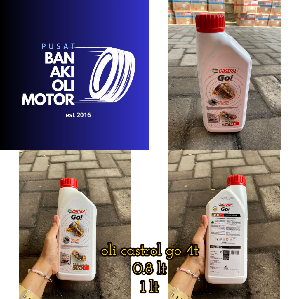 Jual OLI CASTROL GO 4T// 0.8 // OLI CASTROL GO OIL MESIN CASTROL ACTIV ...