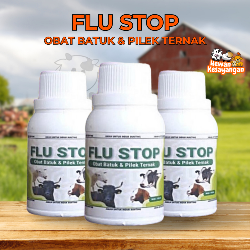 Jual Flu Stop - Obat Flu Batuk dan Pilek untuk Hewan Ternak Sapi ...