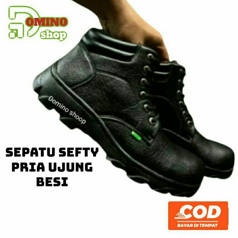 Jual Sepatu Safety Boot Original Septi Pria Ujung Besi Sefty Shoes ...