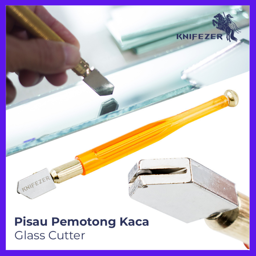 Jual Alat Pemotong Kaca Pisau Cutter Oil Glass Potong Keramik KNIFEZER ...