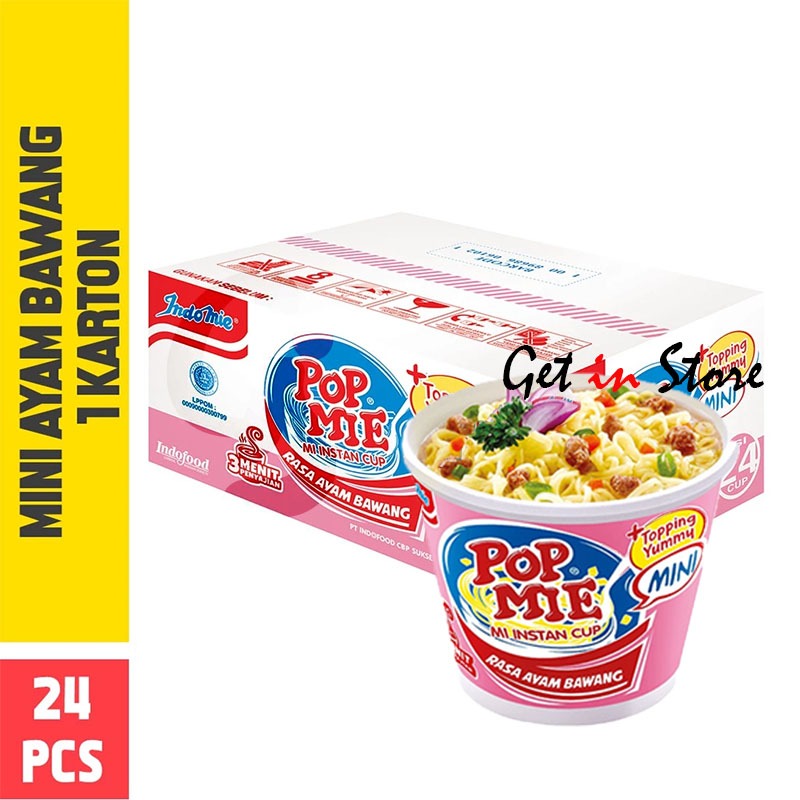 Jual Pop Mie Mini 1 Dus Rasa Ayam Bawang Isi 24 Pcs | Shopee Indonesia