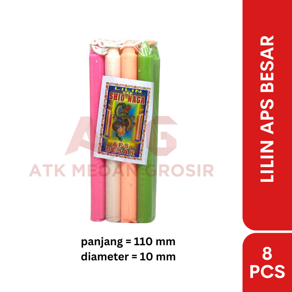 Jual LILIN APS BESAR 11 CM PER BUNGKUS ISI 8 PCS | Shopee Indonesia