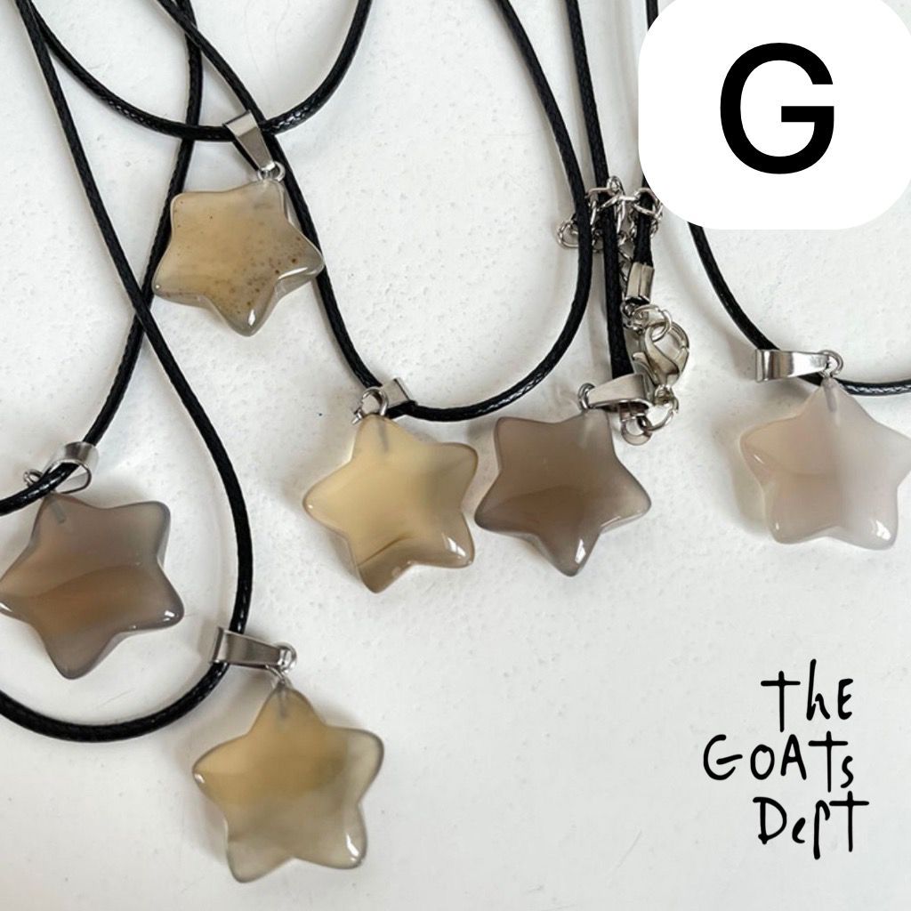 Jual The Goats Dept - Y2K Natural Star Stone Necklace Original / tgd981 ...