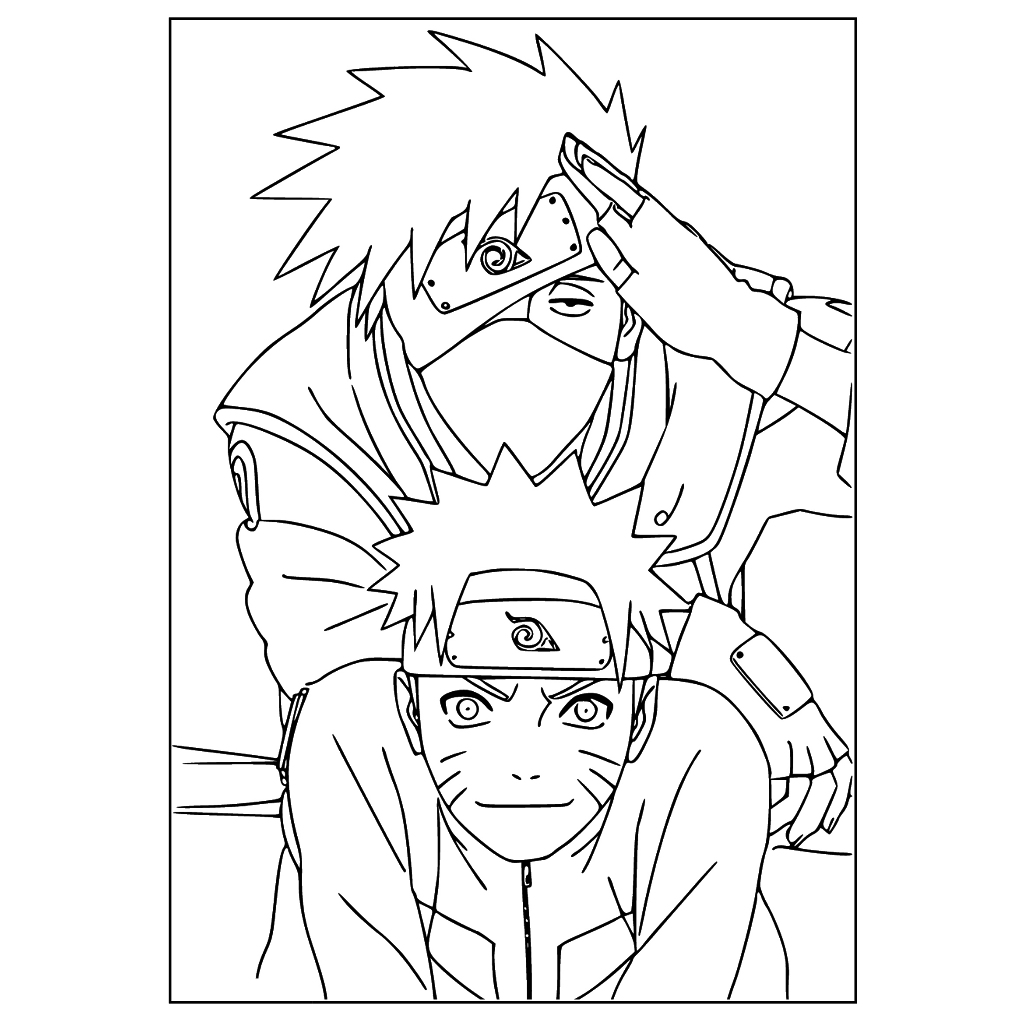 Jual Kertas Gambar Mewarnai Tema Naruto | Kertas Mewarnai | Murah ...