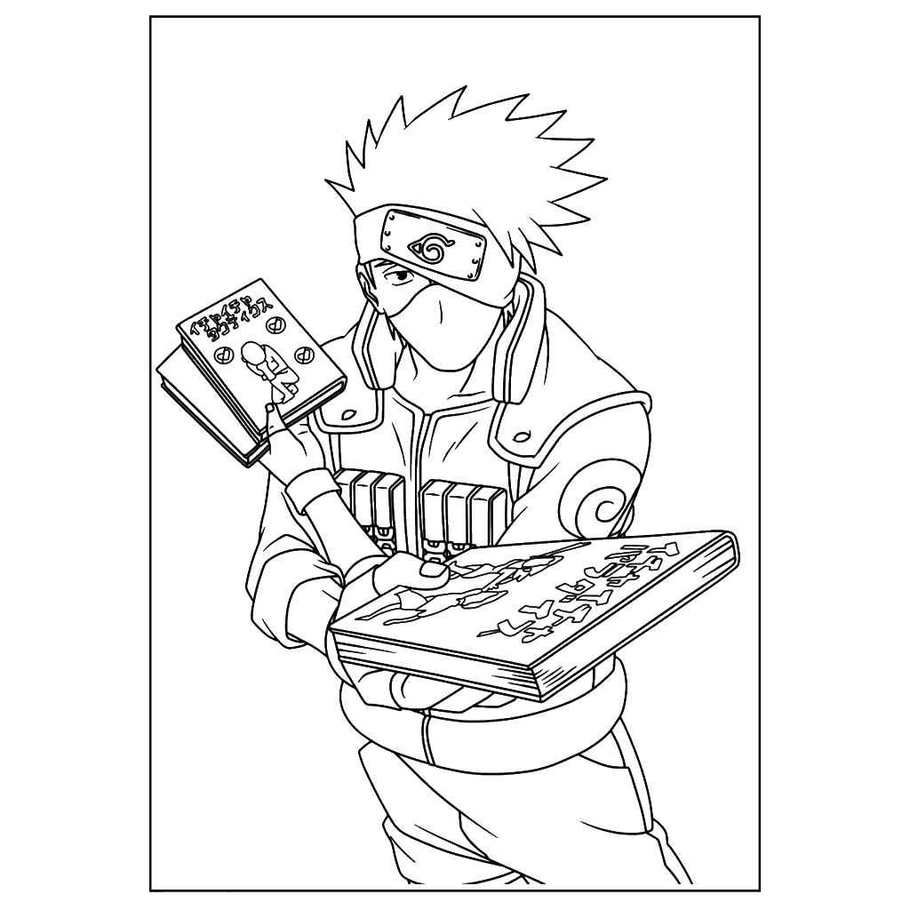 Jual Kertas Gambar Mewarnai Tema Naruto | Kertas Mewarnai | Murah ...