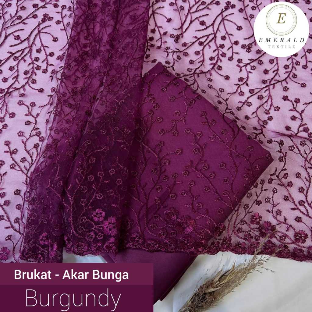 Jual SETENGAH METER Kain Brukat Tile Prancis Premium Bahan Kebaya Motif ...
