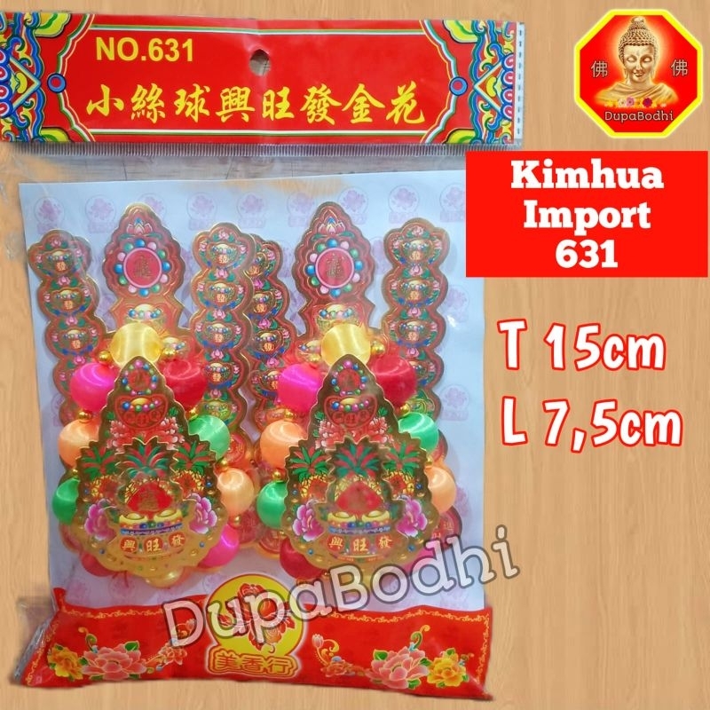 Jual kimhua import / kimfa / kim hua sembahyang / hiasan altar puja ...