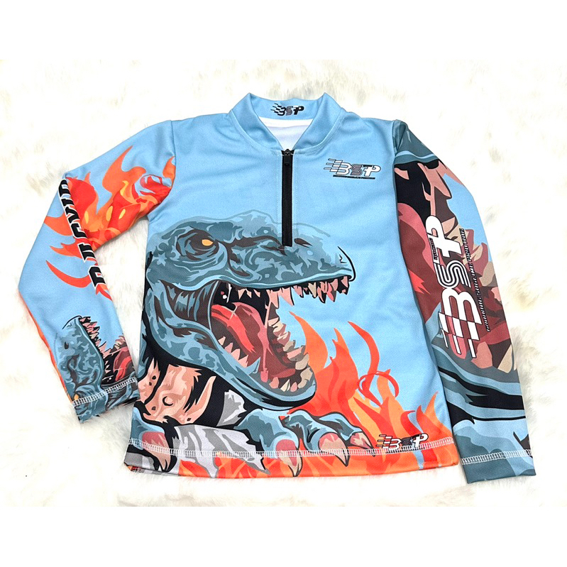 Jual Jersey Anak Pushbike | BSP racing | Kode Dino Biru | custom nama ...