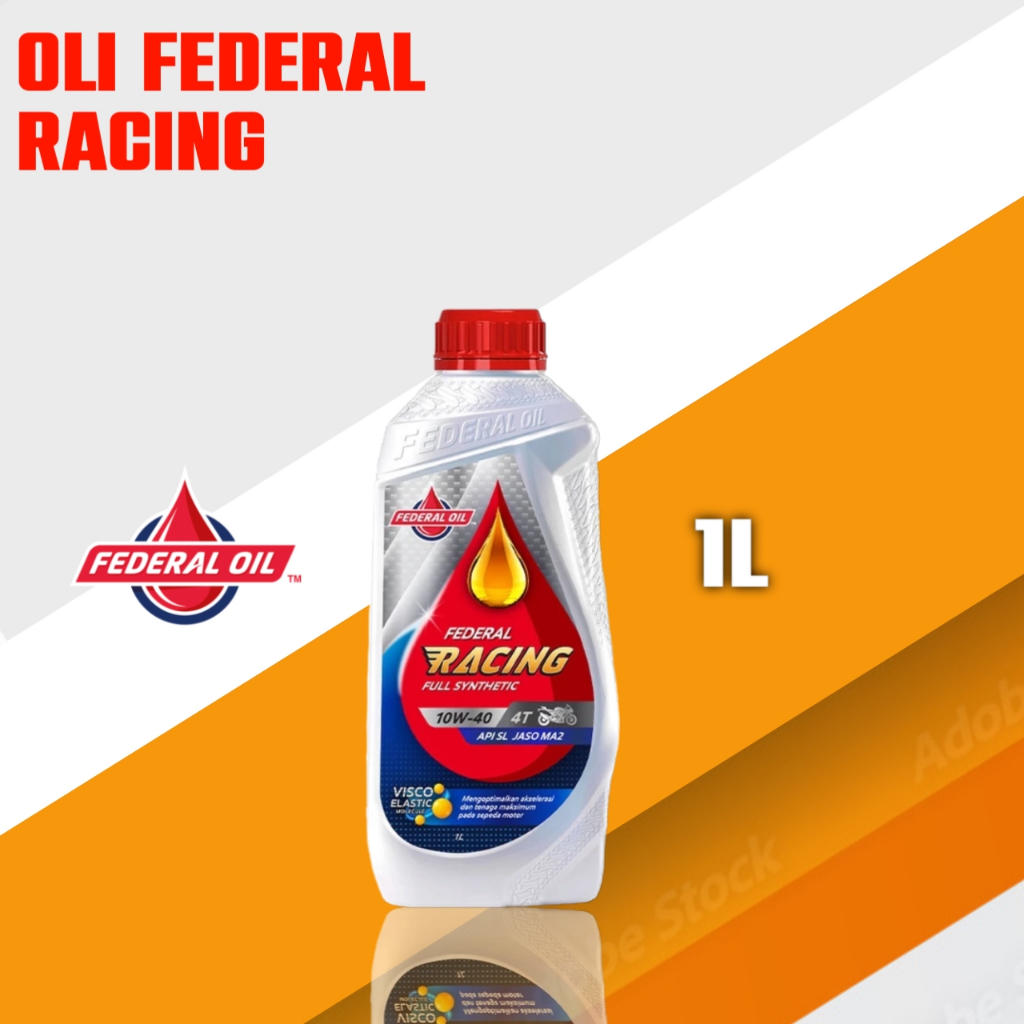 Jual OLI FEDERAL RACING FULL SYNTHETIC 10W - 40 1L (ORIGINAL) | Shopee ...