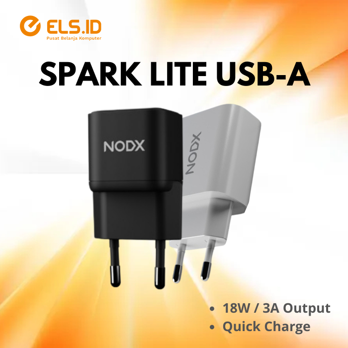 Jual NODX Spark Lite USB Adapter Fast Charging 18W | Shopee Indonesia