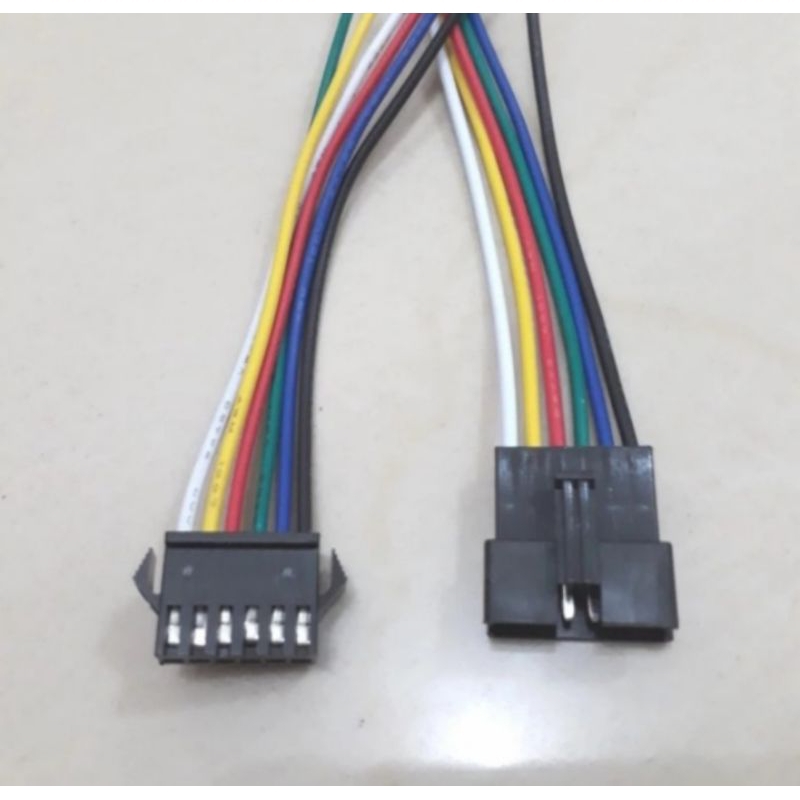 Jual Socket Sambungan kabel 6 pin male female 1set | Shopee Indonesia