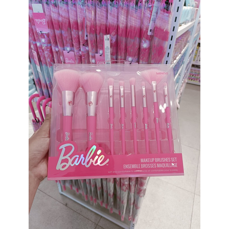 Jual MINISO X BARBIE MAKEUP BRUSHES SET | Shopee Indonesia