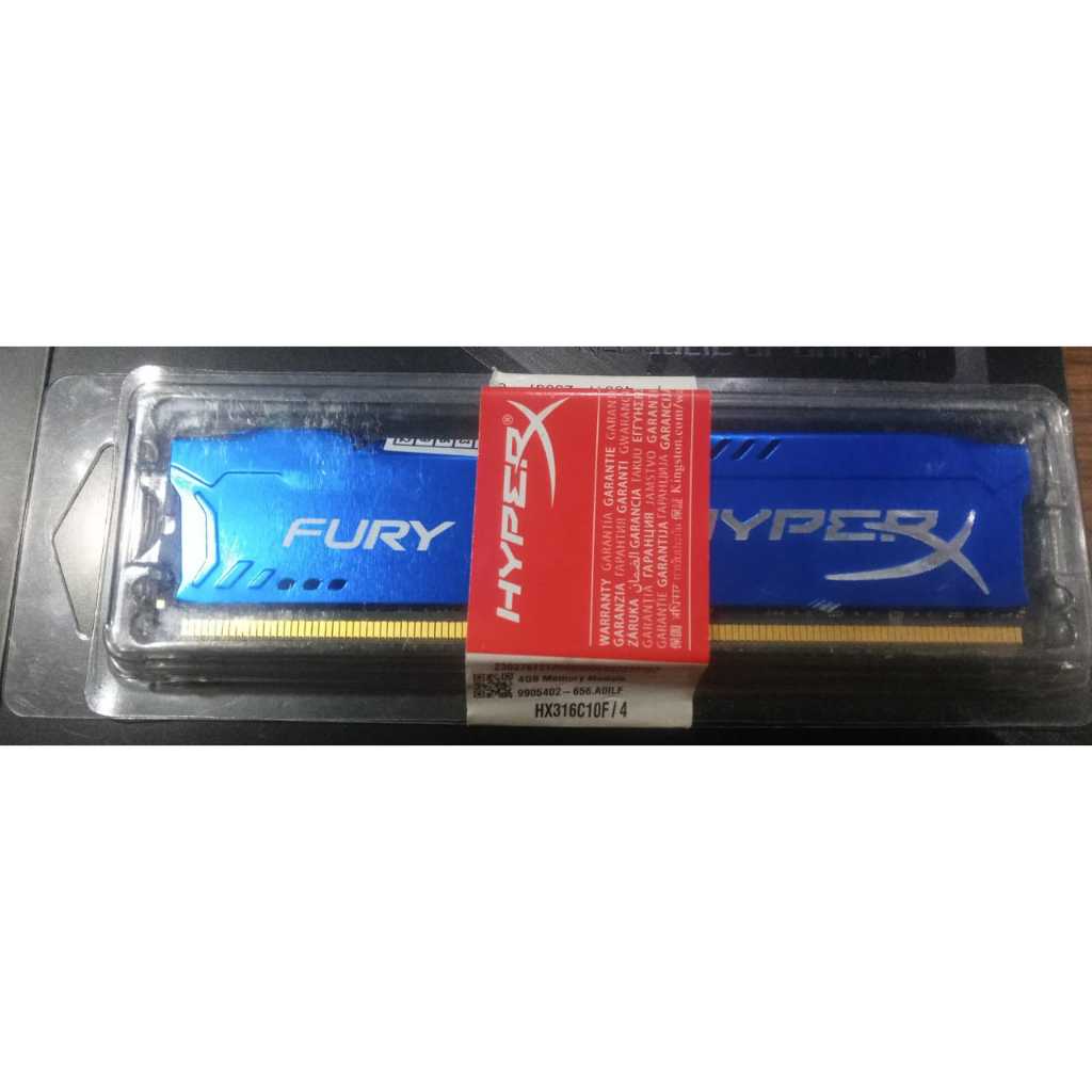 Jual RAM KINGSTON HYPER X FURY GAMING DDR3 4GB PC 12800 LONGDIMM ...