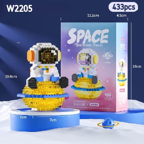 Jual LELEBROTHER Astronaut Series Nano Block Astronot Space Mainan ...