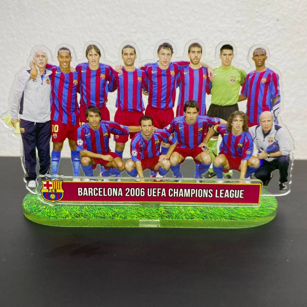 Jual Standee Action Figure Line Up Starting Barceona FC Final Juara ...