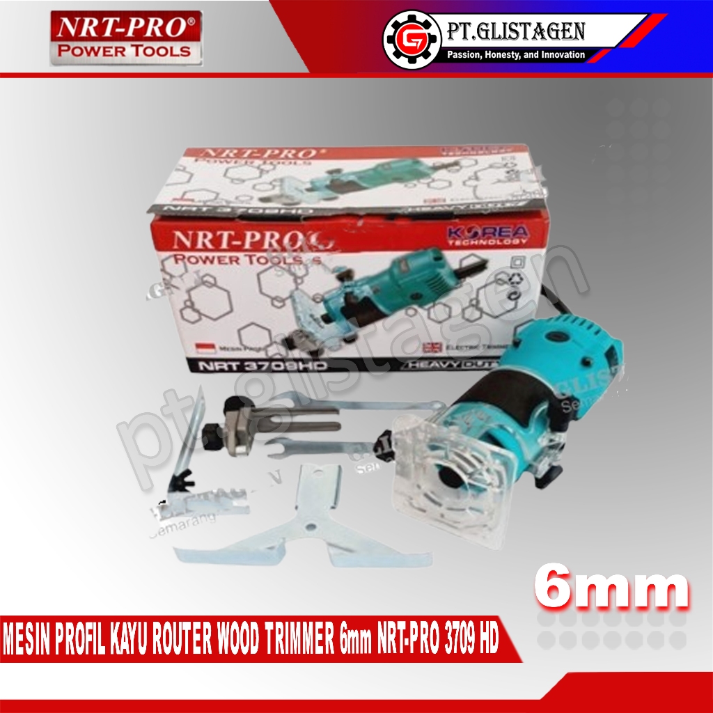 Jual NRT-PRO TM 3709 HD Mesin Profil Kayu Router Wood Trimmer 6mm TM ...