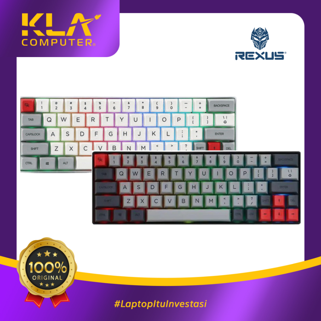 Jual Rexus Daxa M64 Ultimate Keyboard Bluetooth Gaming Mechanical ...