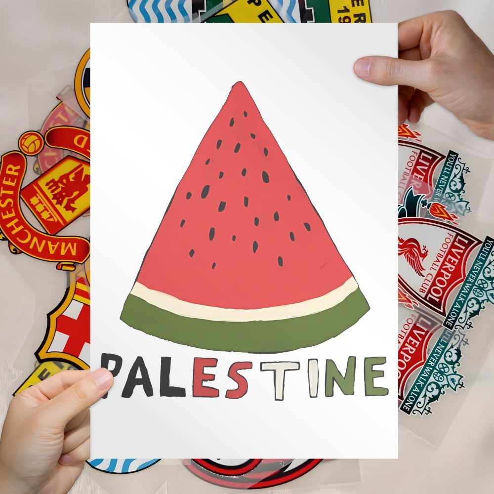 Jual Sablon Print DTF Digital Palestina Watermelon Slice Palestine ...