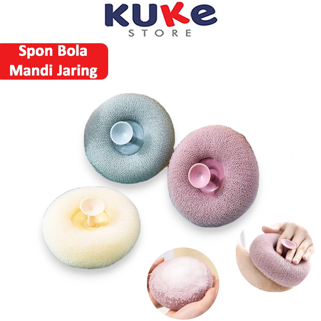 Jual KUKE SPONS BOLA MANDI JARING / PEMBERSIH DAKI / BATH BALL / BODY ...