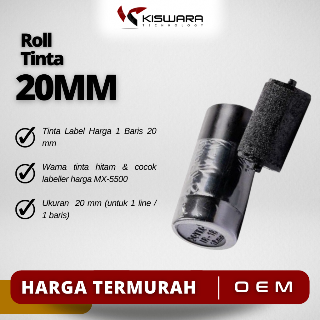 Jual Tinta Roll Label Harga Price Labeler 20MM [1 Baris] Murah | Shopee ...