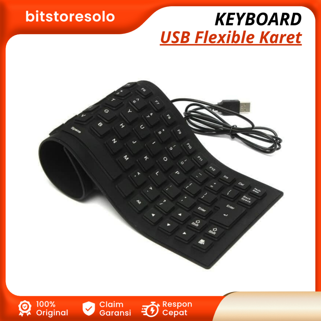 Jual Keyboard Mini Laptop Portable USB Flexible Karet | Shopee Indonesia