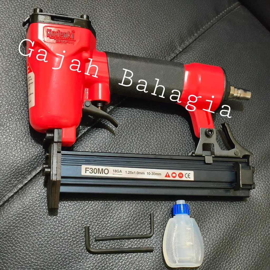 Jual Air Nailer Gun F30MO Mesin alat paku tembak angin Staples Stapler | Shopee Indonesia