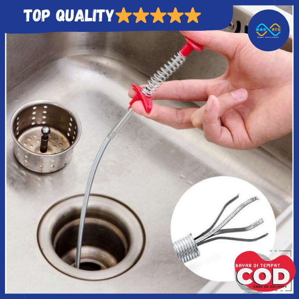 Jual Pembersih Kawat Saluran air Wastafel Kawat Penjepit Kotoran saluran pipa Air Wastafel yang ...