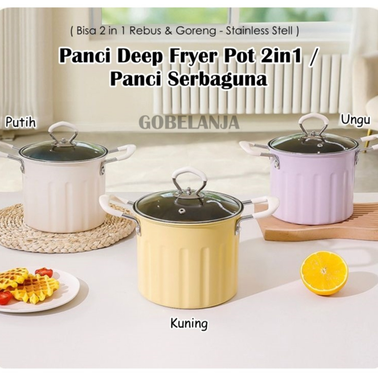 Jual Deep Fryer Pot / Panci Penggorengan / Panci Soup PR193 | Shopee ...