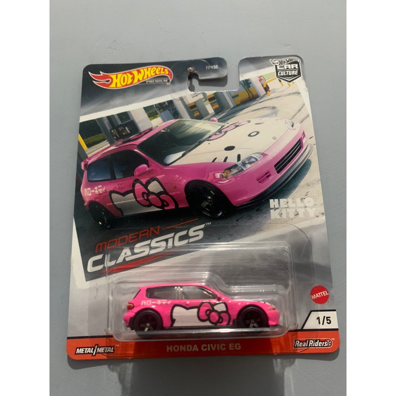 Jual HOTWHEELS PREMIUM MODERN CLASSICS HELLO KITTY HONDA CIVIC EG [pink ...