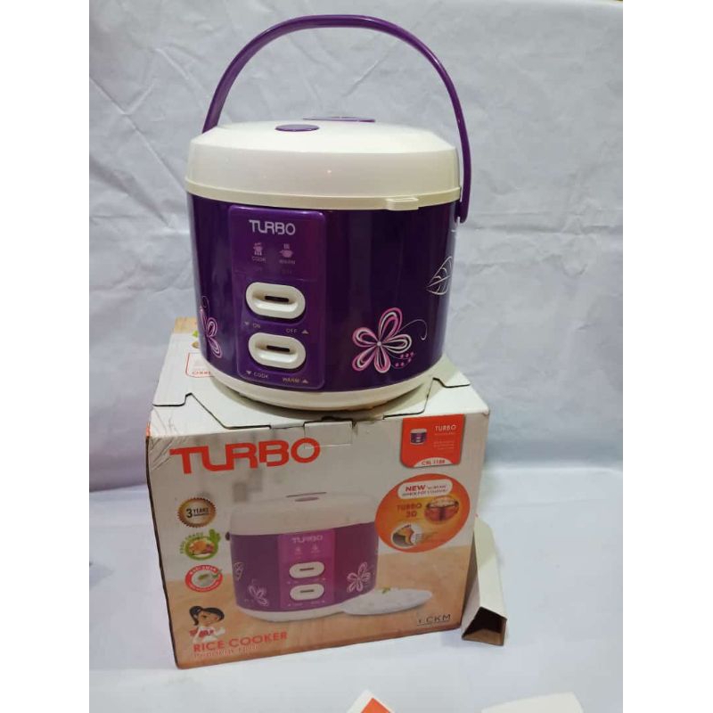 Jual Turbo rice cooker CRL1188 Ukuran 1.8 liter, 400 W Merk Turbo ...