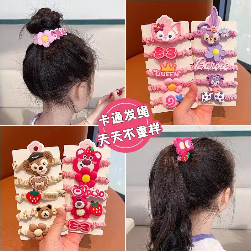 Jual Ikat Rambut Karet Scrunchie Karakter Anak Lotso Beruang Ikat ...